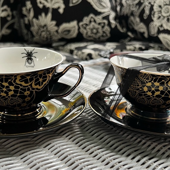 elegance | Dining | New Elegance Gothic Halloween Tea Cups | Poshmark